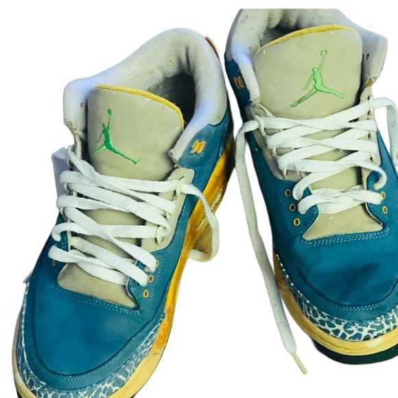 Jordan | Shoes | Jordan Retro Blue And Yellow Mens Shoes | Poshmark